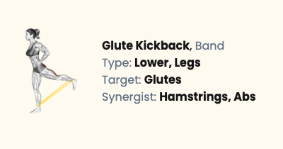 Band Glute Kickback | Liftosaur