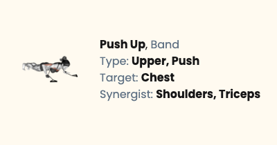 Band Push Up - How To, Muscles Worked & Form Guide | Liftosaur