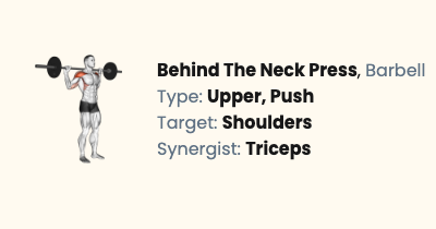 Barbell Behind The Neck Press | Liftosaur