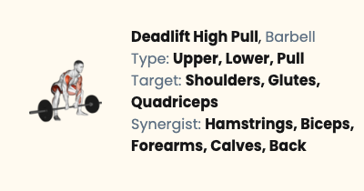 Barbell Deadlift High Pull | Liftosaur