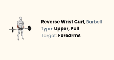 Barbell Reverse Wrist Curl | Liftosaur
