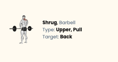 Barbell Shrug - How To, Muscles Worked & Form Guide | Liftosaur