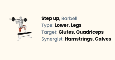Barbell Step up | Liftosaur