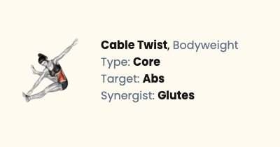 Bodyweight Cable Twist | Liftosaur