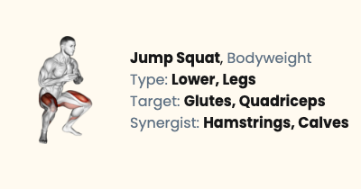 Bodyweight Jump Squat | Liftosaur