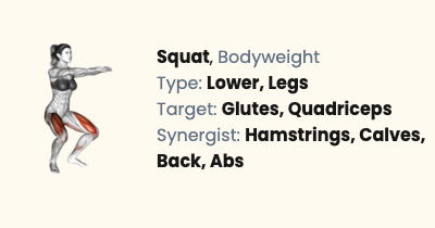 Bodyweight Squat | Liftosaur