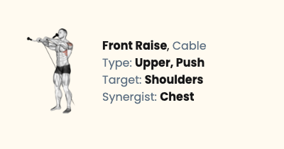 Cable Front Raise | Liftosaur