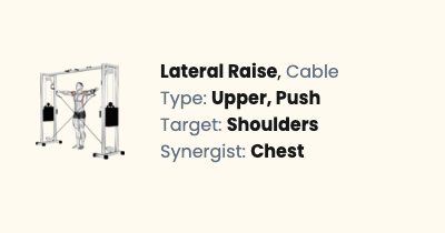 Cable Lateral Raise | Liftosaur
