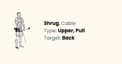 Cable Shrug | Liftosaur
