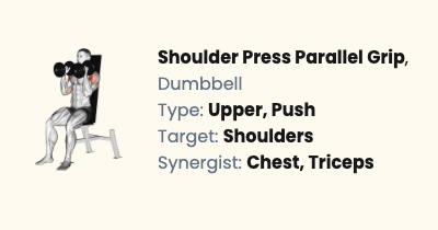 Dumbbell Shoulder Press Parallel Grip | Liftosaur