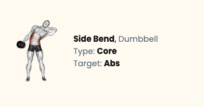 Dumbbell Side Bend - How To, Muscles Worked & Form Guide | Liftosaur