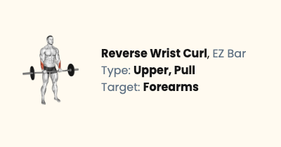 EZ Bar Reverse Wrist Curl | Liftosaur