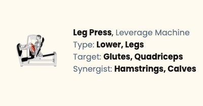 Leverage Machine Leg Press | Liftosaur