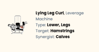 Leverage Machine Lying Leg Curl - How To, Muscles Worked & Form Guide ...