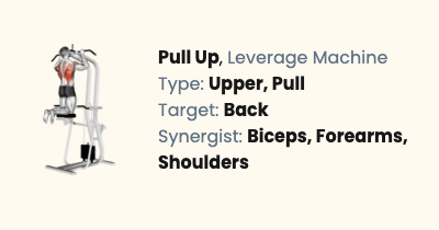 Leverage Machine Pull Up | Liftosaur