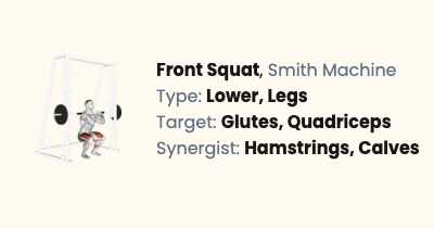 Smith Machine Front Squat | Liftosaur