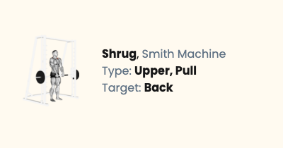 Smith Machine Shrug | Liftosaur
